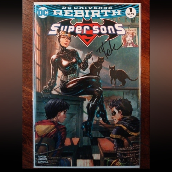 DC Comics | Other | Dc Universe Rebirth Super Sons Signed Tyler Kirkham ...
